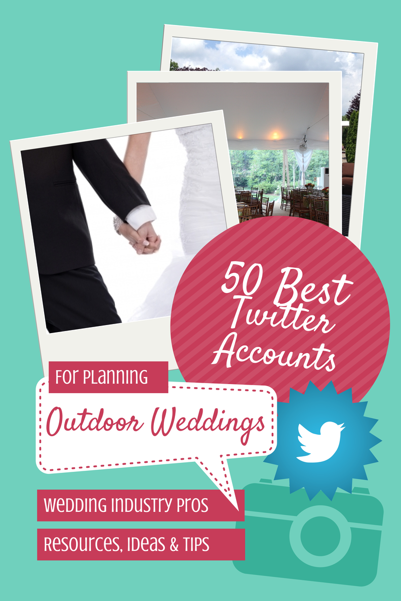 50 Best Twitter Accounts to follow for Planning Outdoor Weddings
