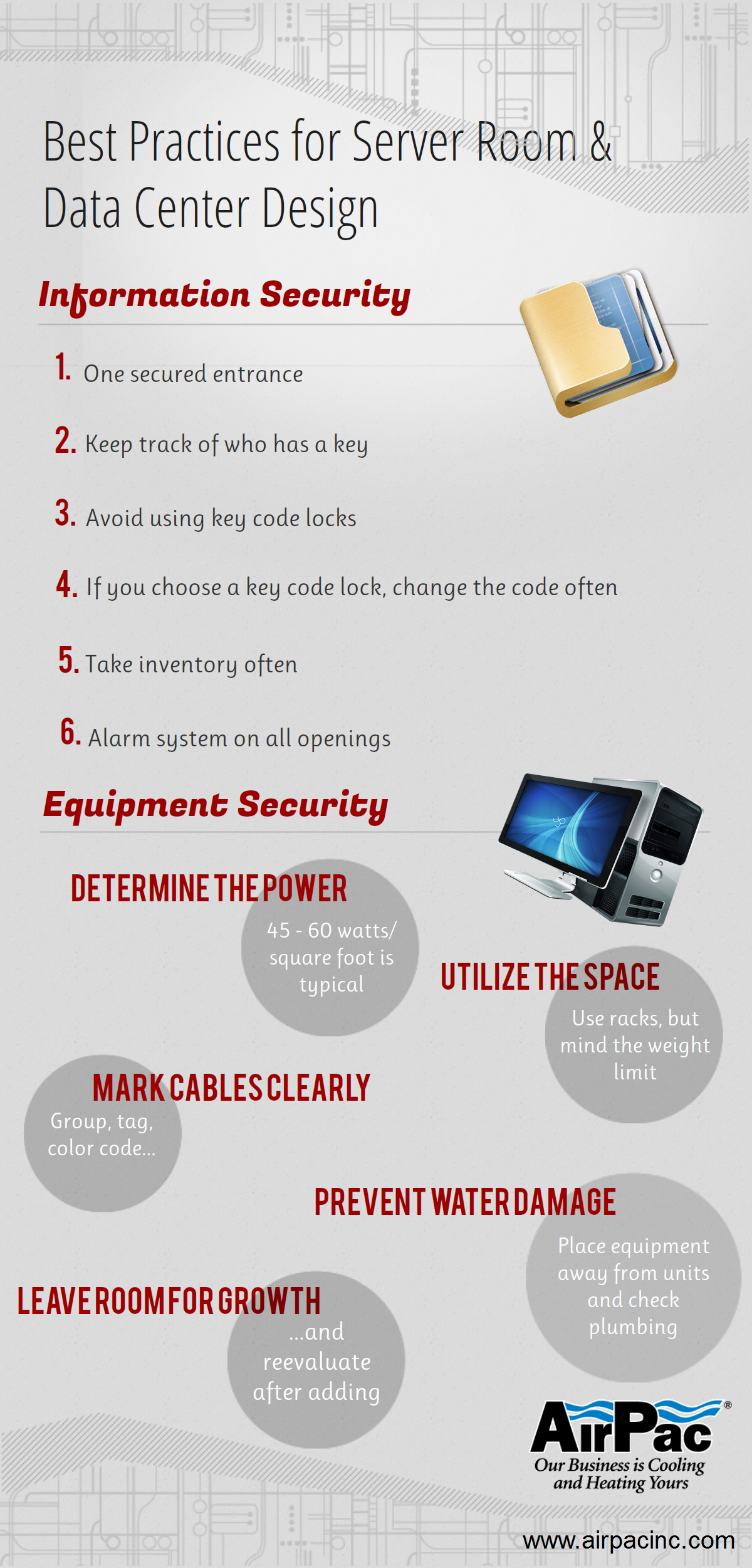 Server Room / Data Center Cooling Design Best Practices